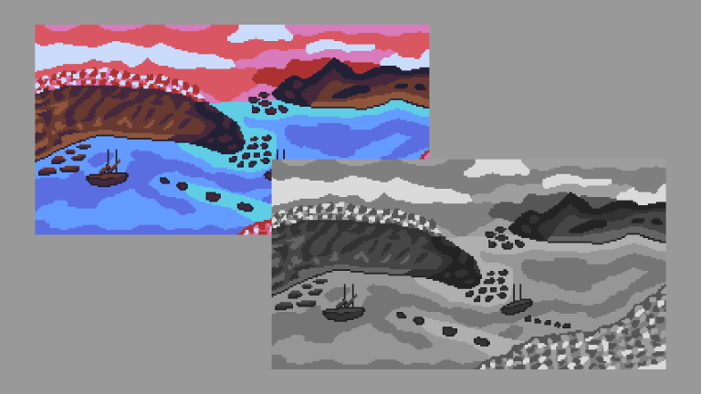 Greyscale sprite shader – Agate DRAGON Games