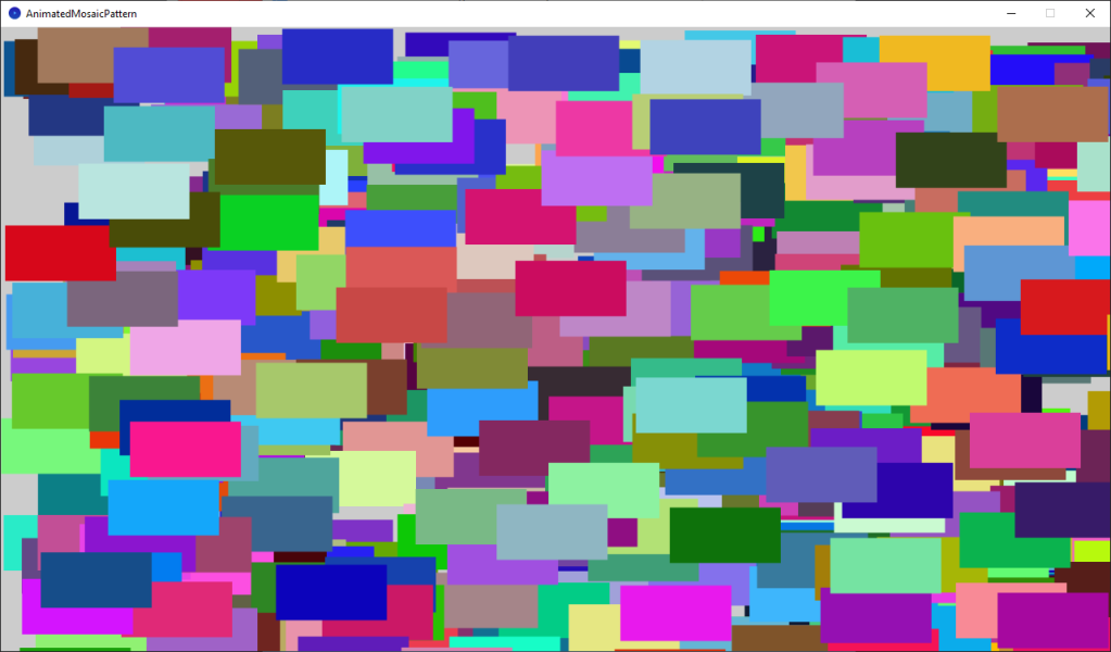 Creating a animated mosaic pattern in Processing – Agate DRAGON Games