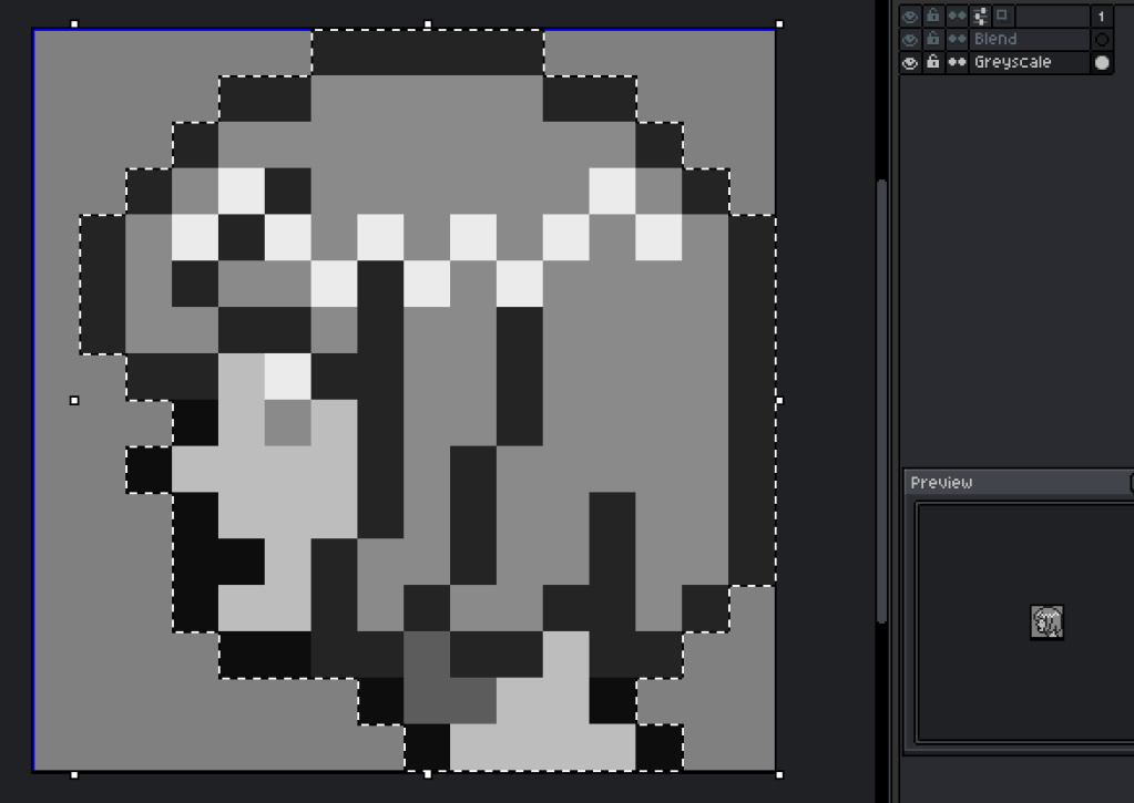 Creating monochrome pixel art in Aseprite – Agate DRAGON Games