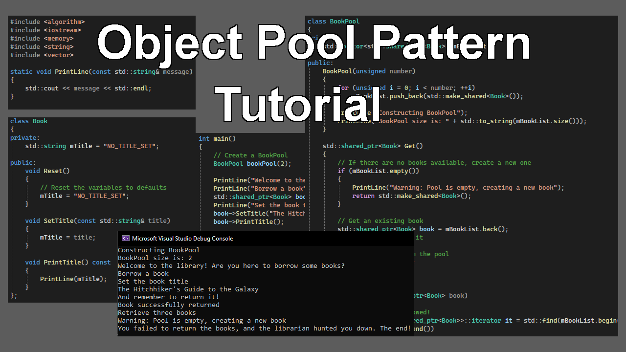 Object pool pattern console application tutorial – Agate DRAGON Games